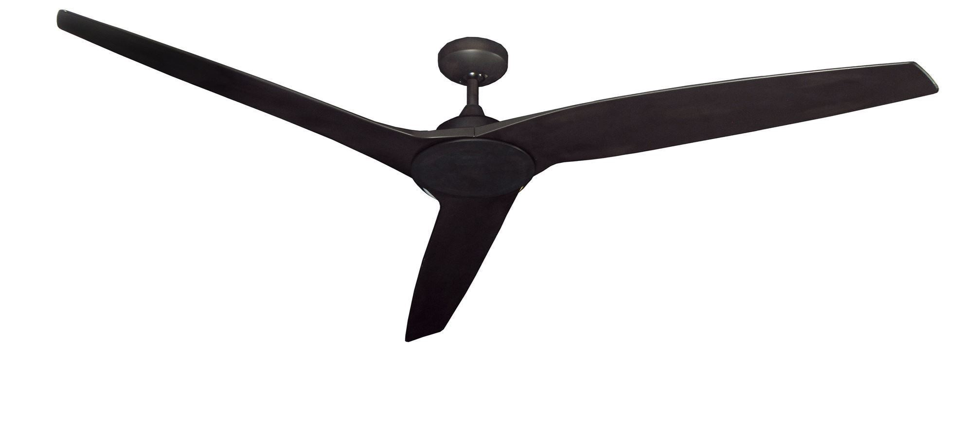 72 inch Evolution Ceiling Fan with Light by Tropos Air - Matte Black ...