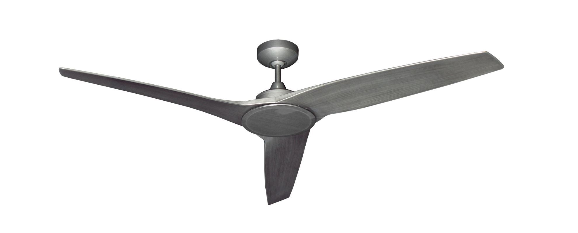 60 inch Evolution Ceiling Fan with Light by Tropos Air - Brushed Nicke ...