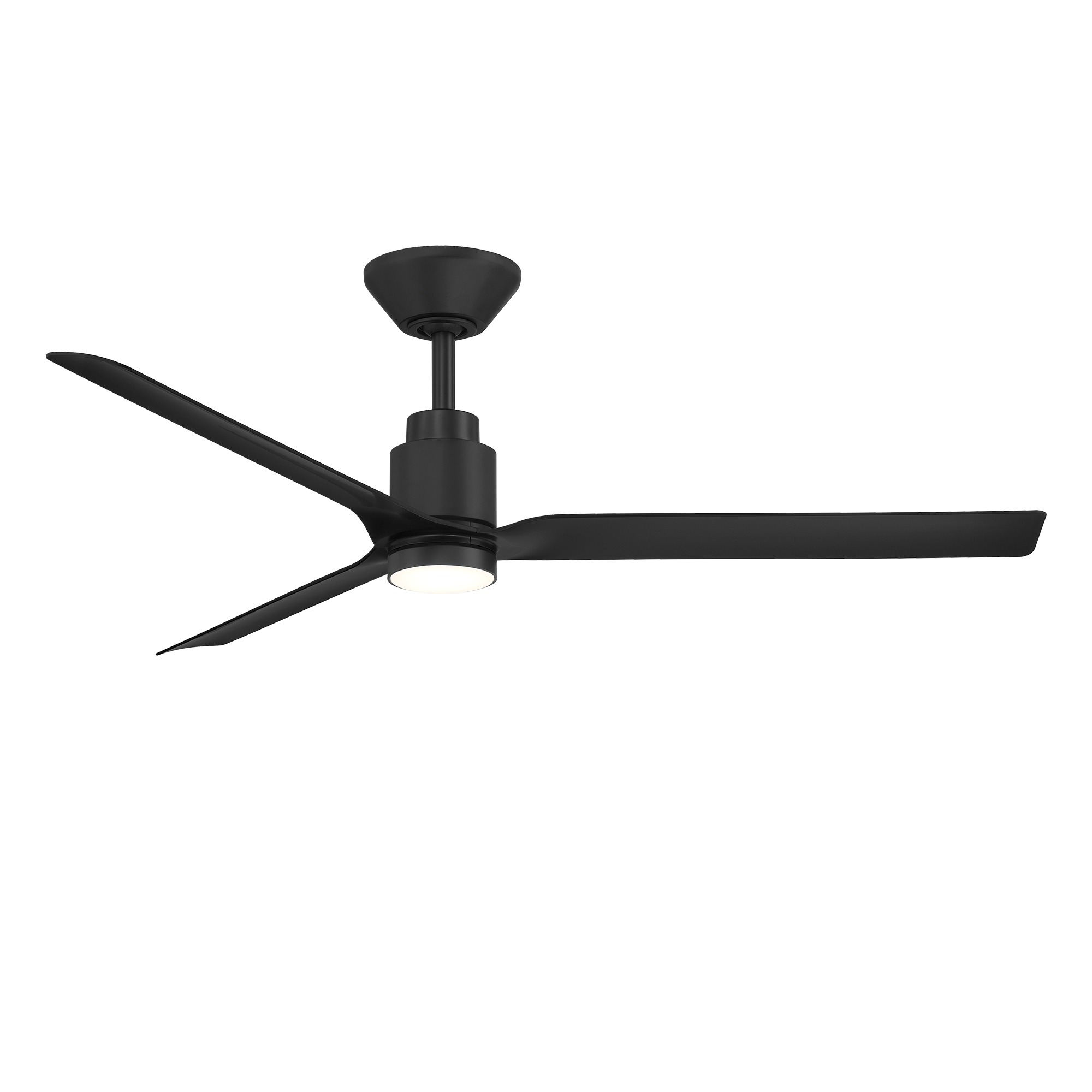 52 inch Smooth Ceiling Fan with LED Light by Modern Forms - Matte Blac ...