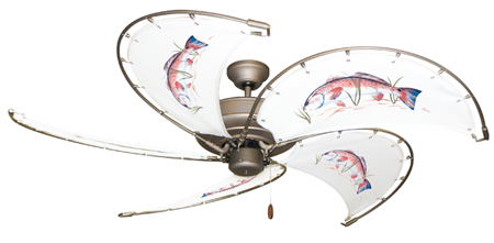 52 inch Raindance Ceiling Fan - Redfish - Game Fish of the Florida Key ...