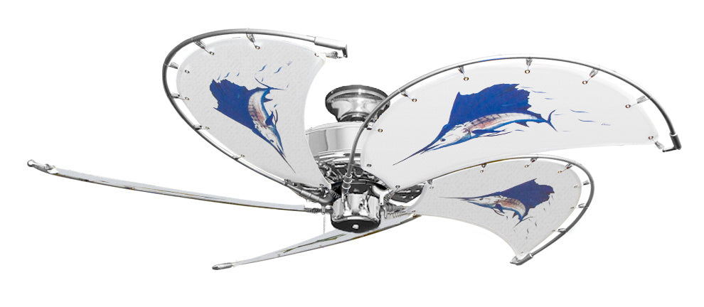 52 inch Nautical Dixie Belle Ceiling Fan - Sailfish - Game Fish of the ...
